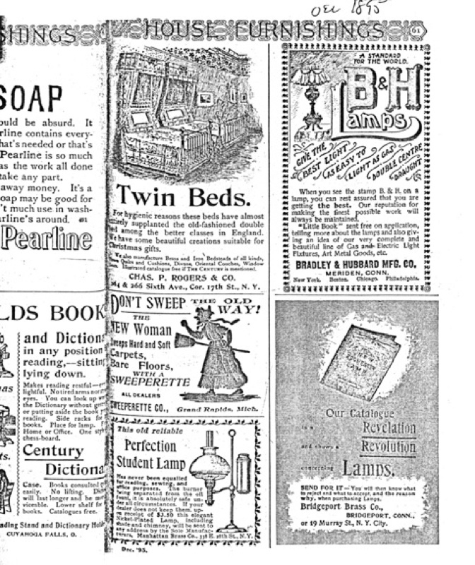 Twin Beds Ad 1895 CPR « THE CHARLES P. ROGERS BED ARCHIVE